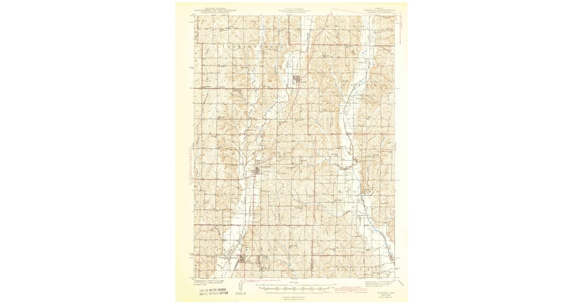 1943 Map of Parnell, MO — High-Res | Pastmaps