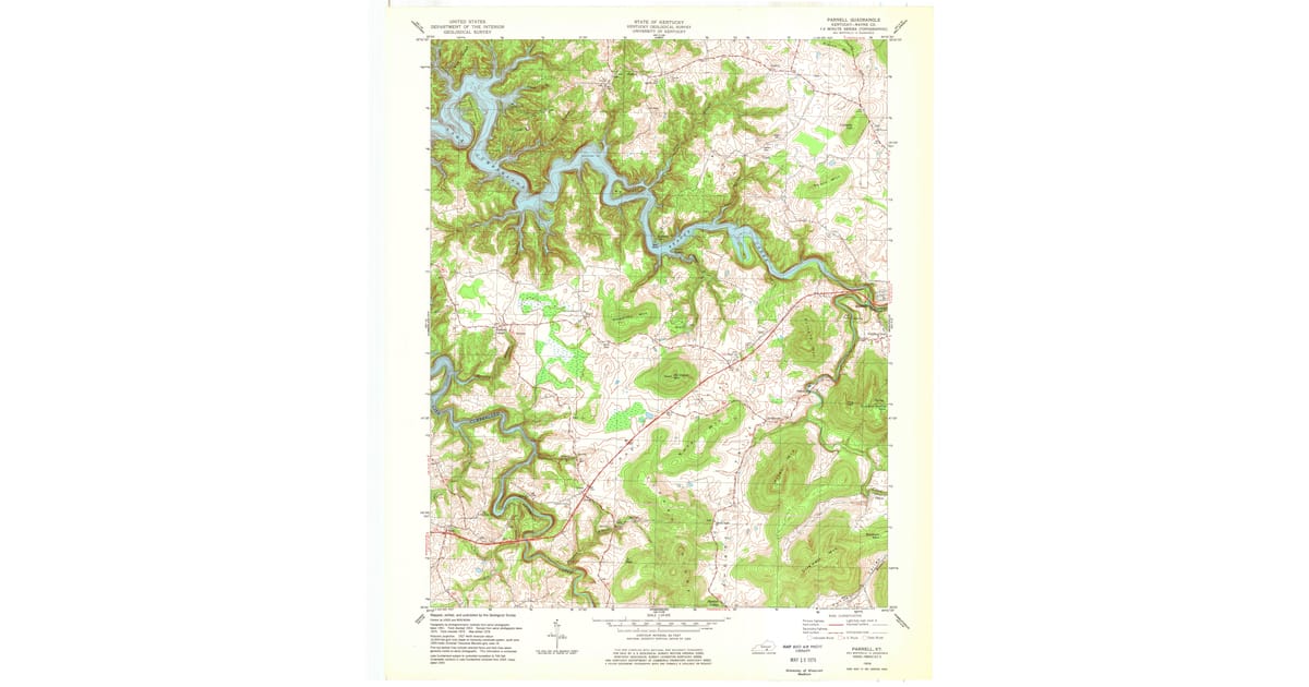 1978 Map of Parnell, Wayne County, KY — High-Res | Pastmaps
