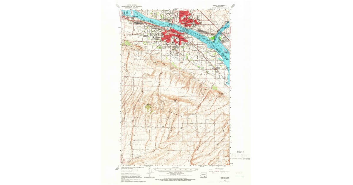 1960s Maps of Downtown Pasco, Pasco | Pastmaps