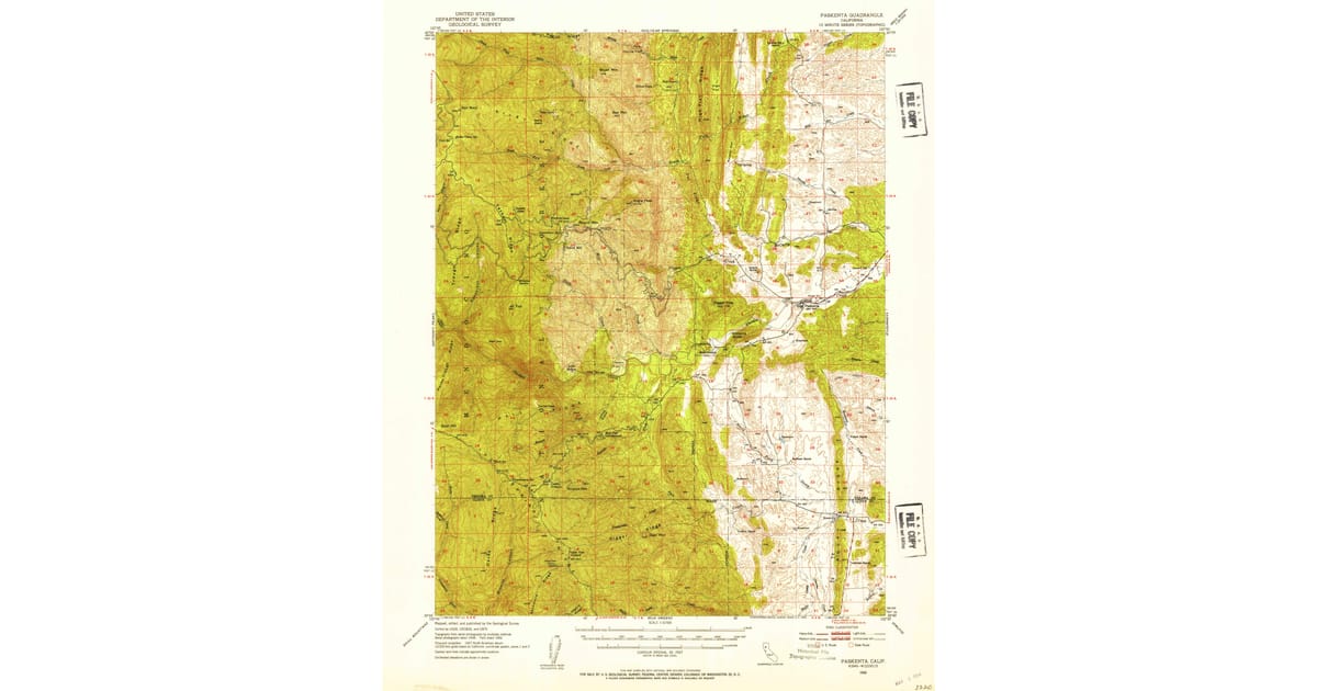 Old Maps of Paskenta, CA | Pastmaps