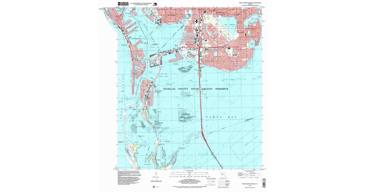 1990s Maps of South Pasadena, FL | Pastmaps