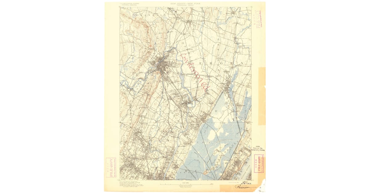 1890s Maps of Totowa, NJ | Pastmaps