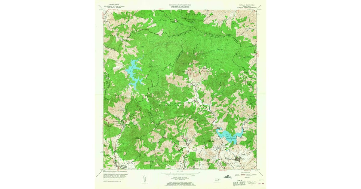 1960s Maps of Cayey | Pastmaps