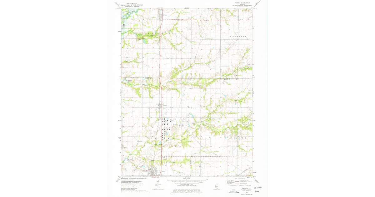 1974 Map of Patoka, IL — High-Res | Pastmaps