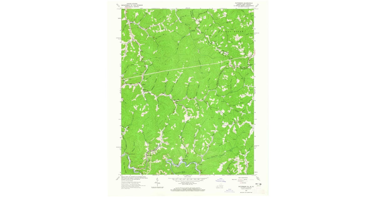 1964 Map of Patterson, Buchanan County, VA — High-Res | Pastmaps