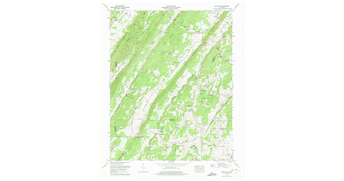 1970s Maps of Monroe County, TN | Pastmaps