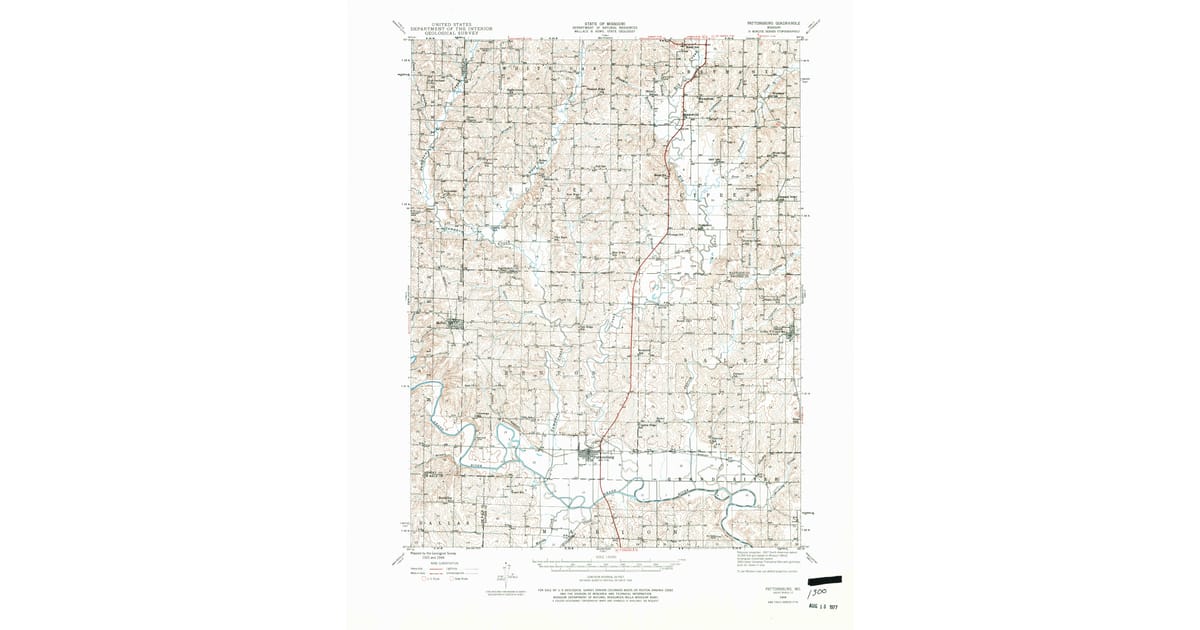1944 Map of Pattonsburg, MO — High-Res | Pastmaps