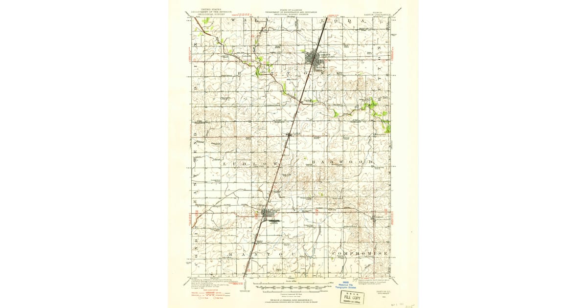 1949 Map of Paxton, IL — High-Res | Pastmaps
