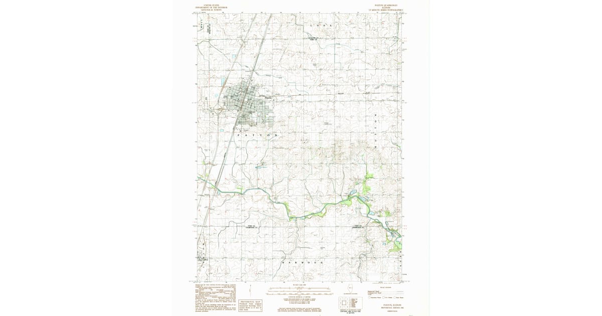 1984 Map of Paxton, IL — High-Res | Pastmaps
