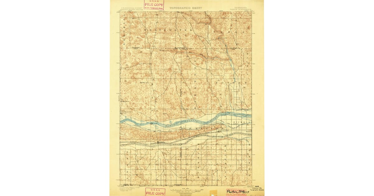 1901 Map of Paxton, NE — High-Res | Pastmaps
