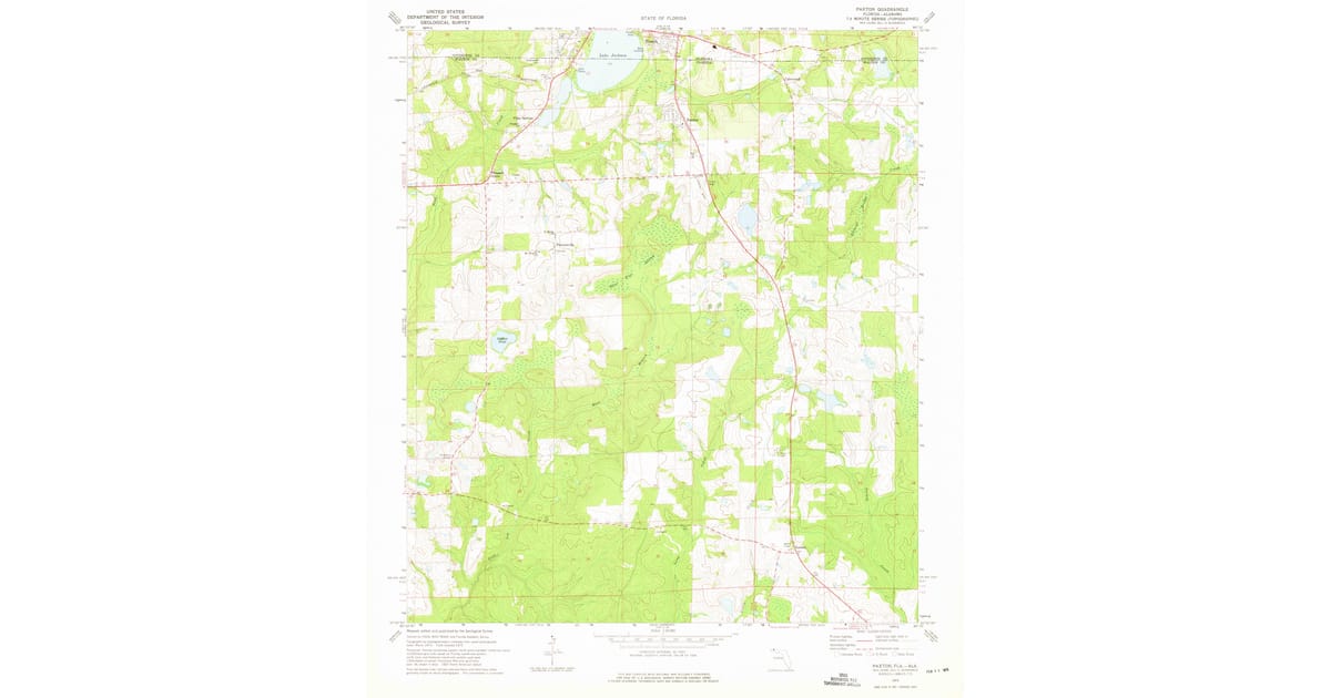 1973 Map of Paxton, FL — High-Res | Pastmaps