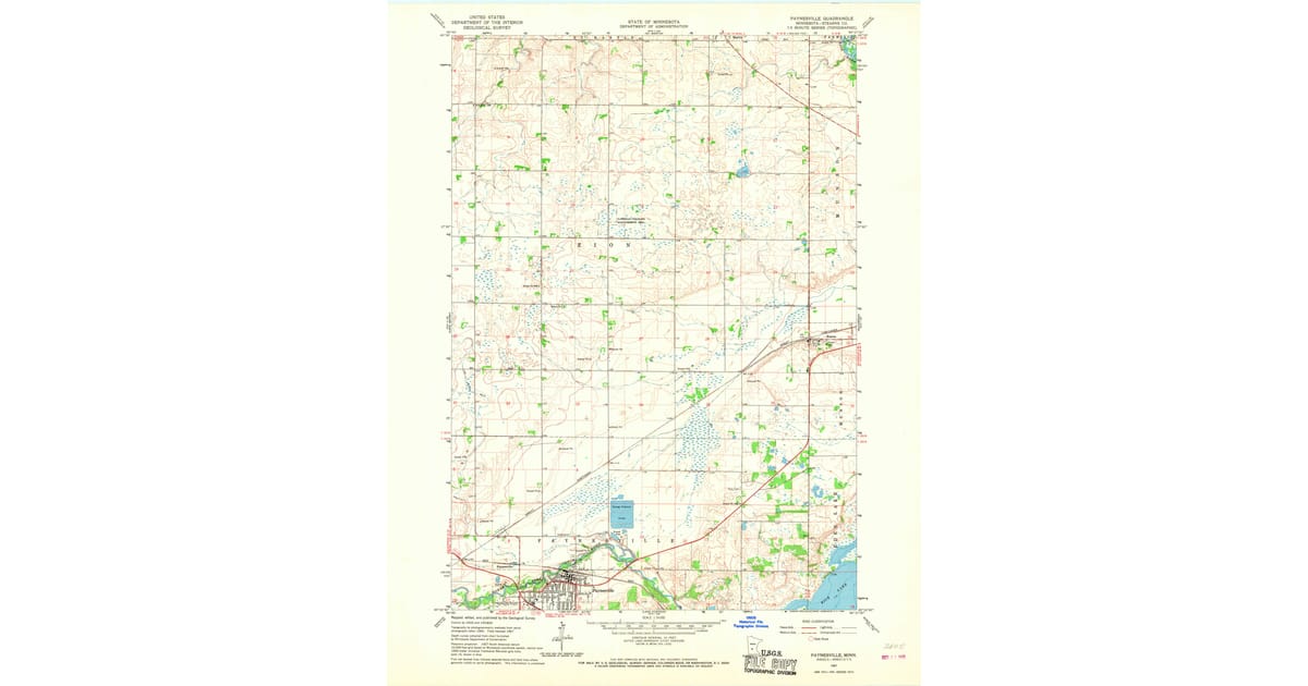 1967 Map of Paynesville, MN — High-Res | Pastmaps