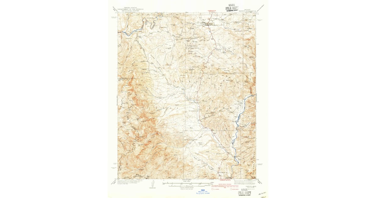 1942 Map of Payson, AZ — High-Res | Pastmaps