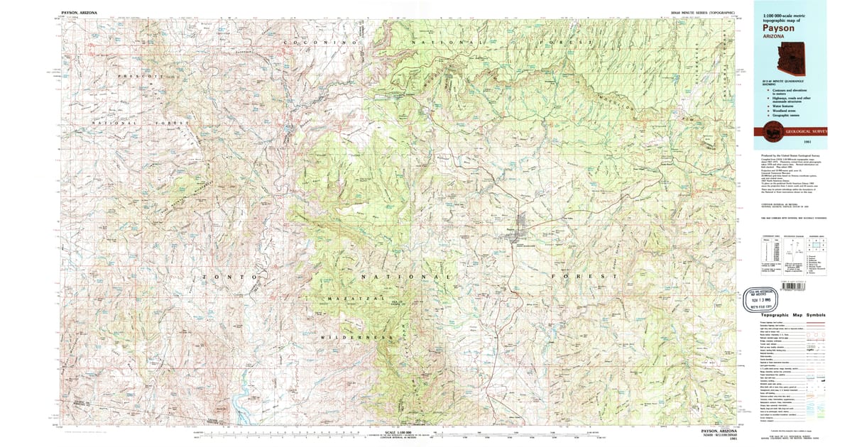 1980s Maps of Geronimo Estates, AZ | Pastmaps