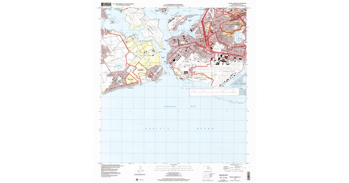 1990s Maps of Ewa Beach, HI | Pastmaps