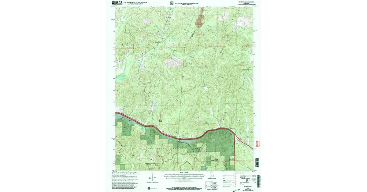 2002 Map of Pearson, Bibb County, AL — High-Res | Pastmaps