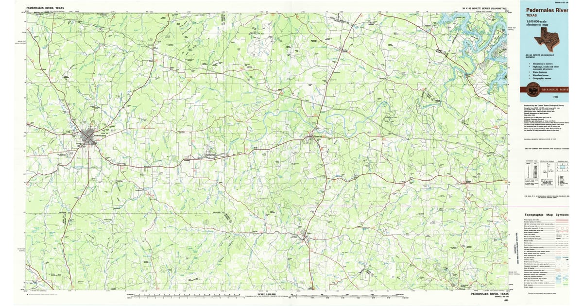 1980s Maps of Mount Sharp, TX | Pastmaps