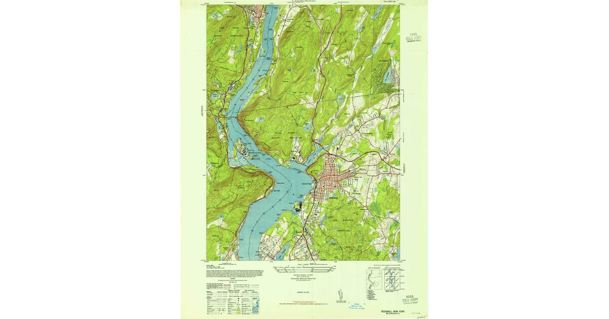 1947 Map of Peekskill, NY — High-Res | Pastmaps