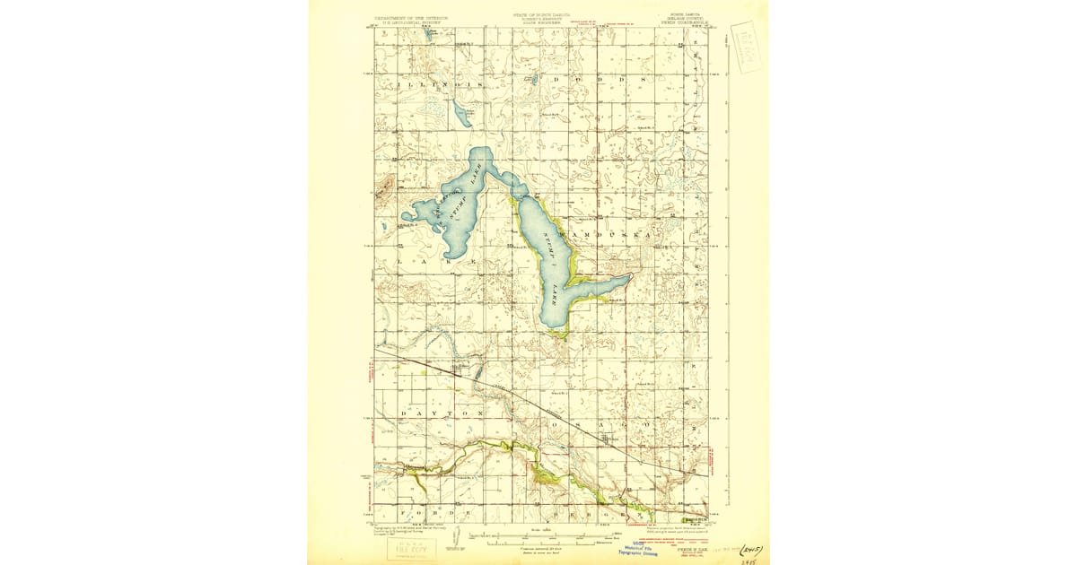 Old Maps of Nelson County, ND for Academic Research | Pastmaps