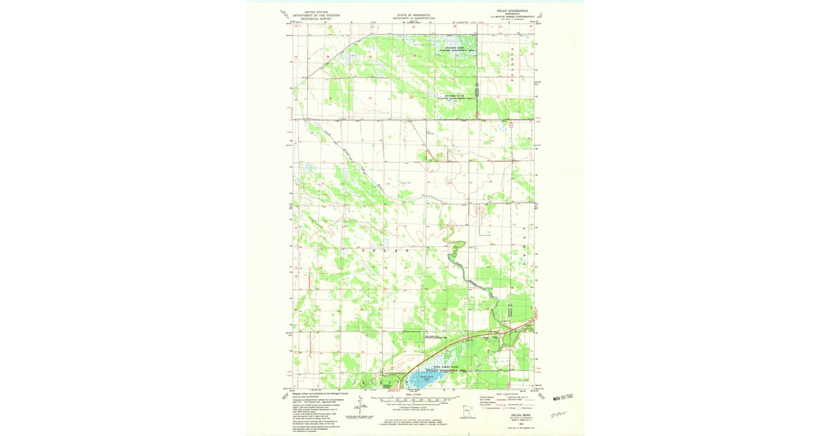 1982 Map of Pelan, Kittson County, MN — High-Res | Pastmaps