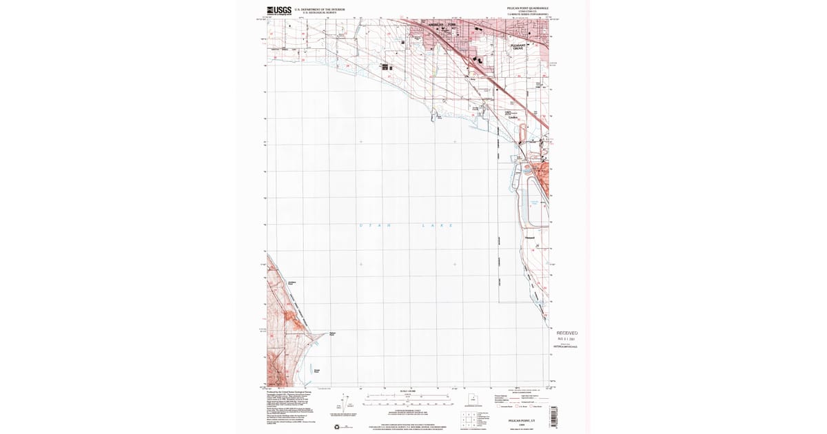 1999 Map of Pelican Point, Utah County, UT — High-Res | Pastmaps