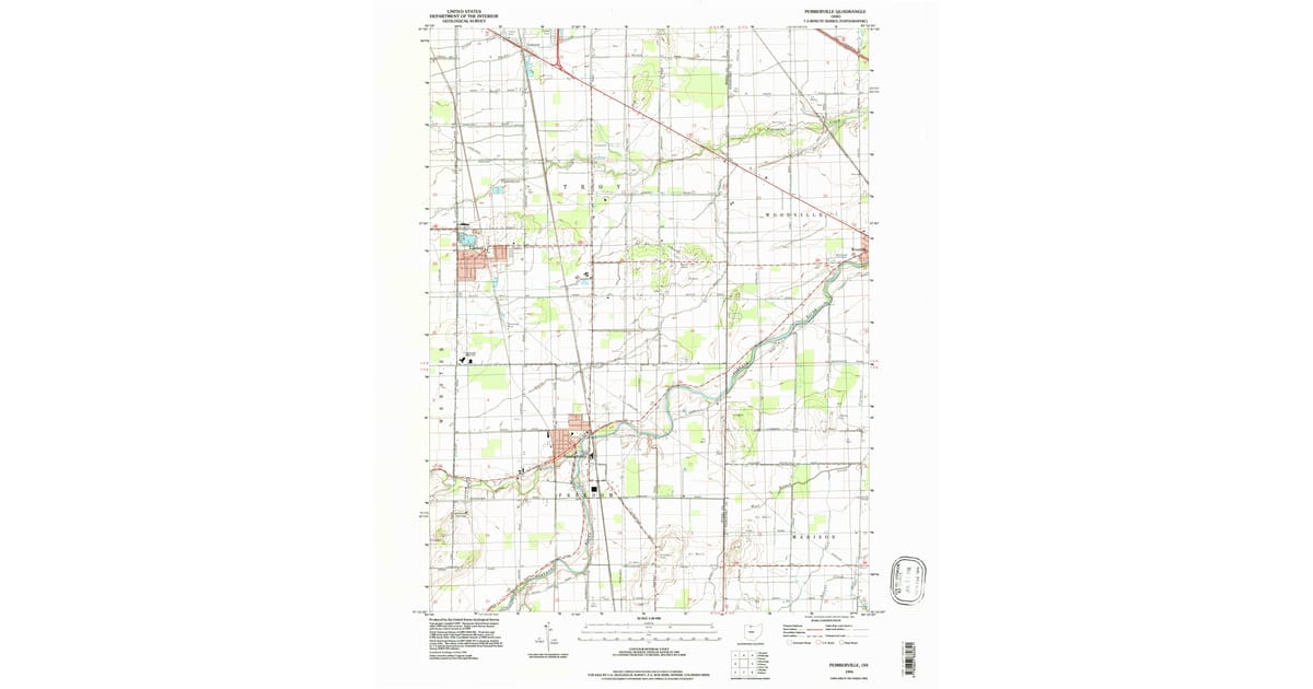 1994 Map of Pemberville, OH — High-Res | Pastmaps