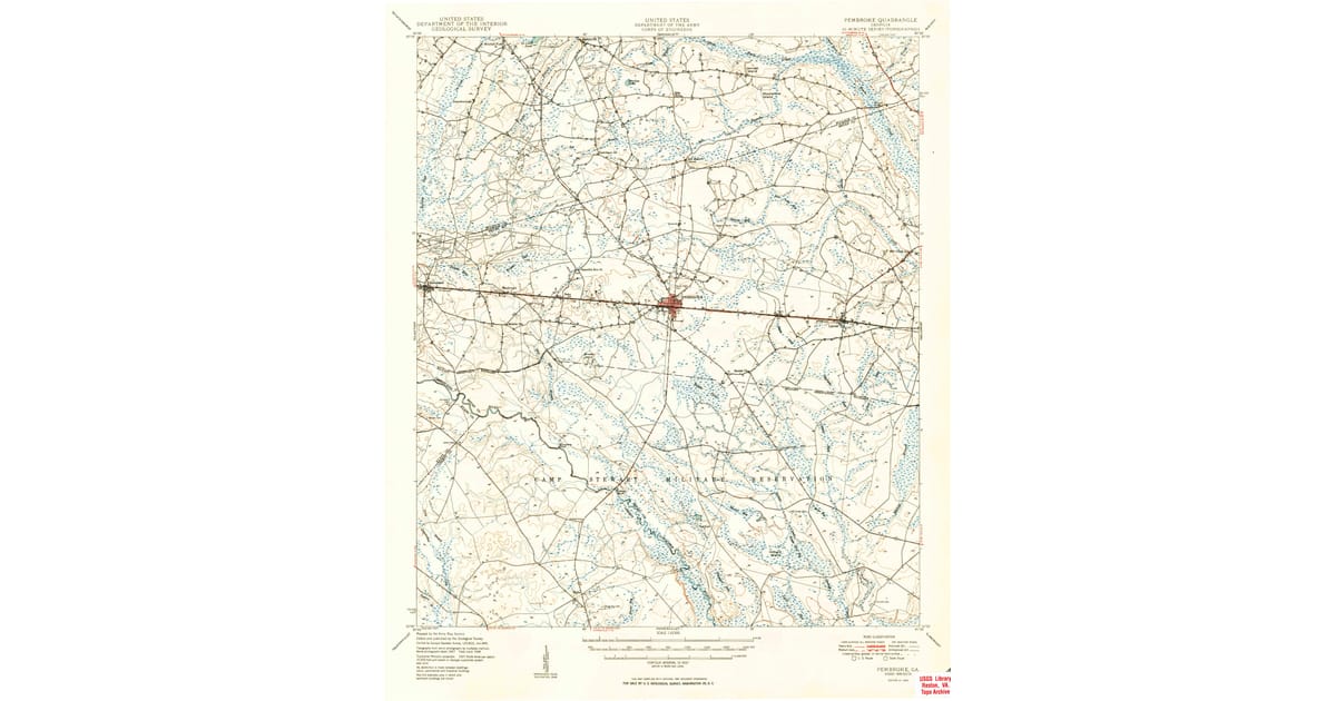 1950s Maps of Letford, GA | Pastmaps