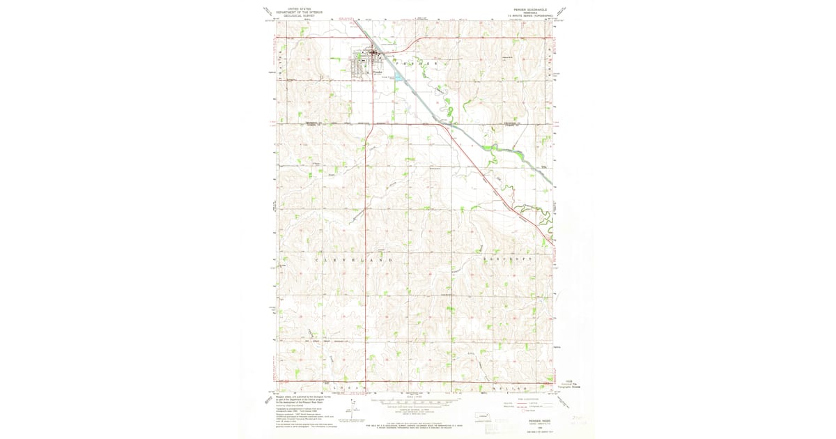 1966 Map of Pender, NE — High-Res | Pastmaps