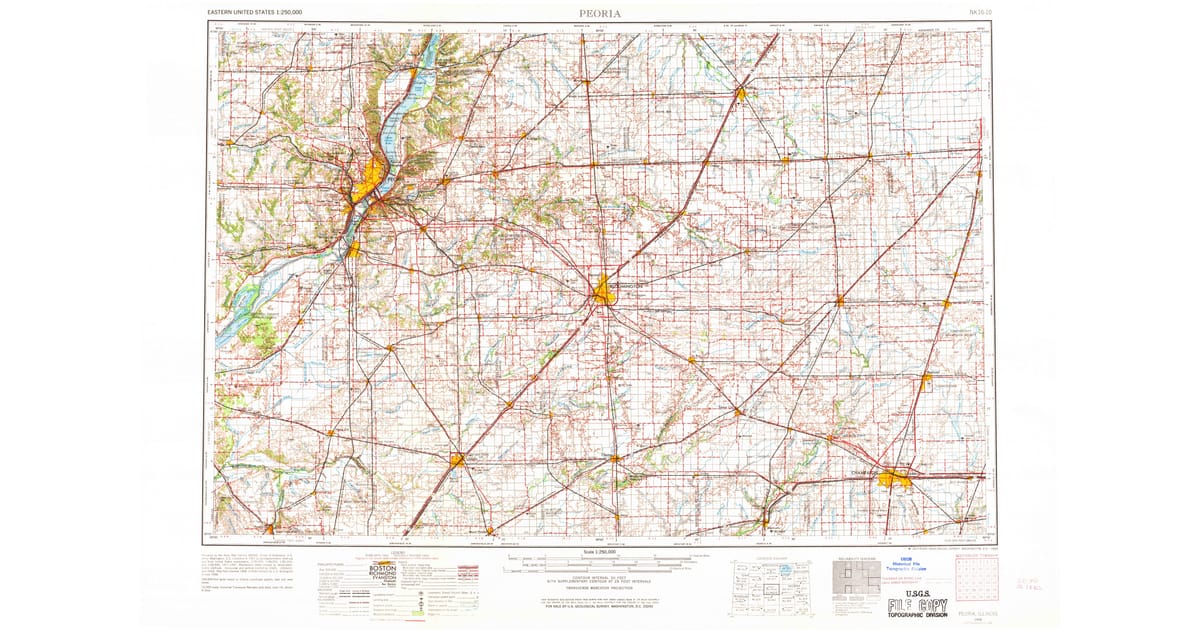 1950s Maps of Goodfield, IL | Pastmaps