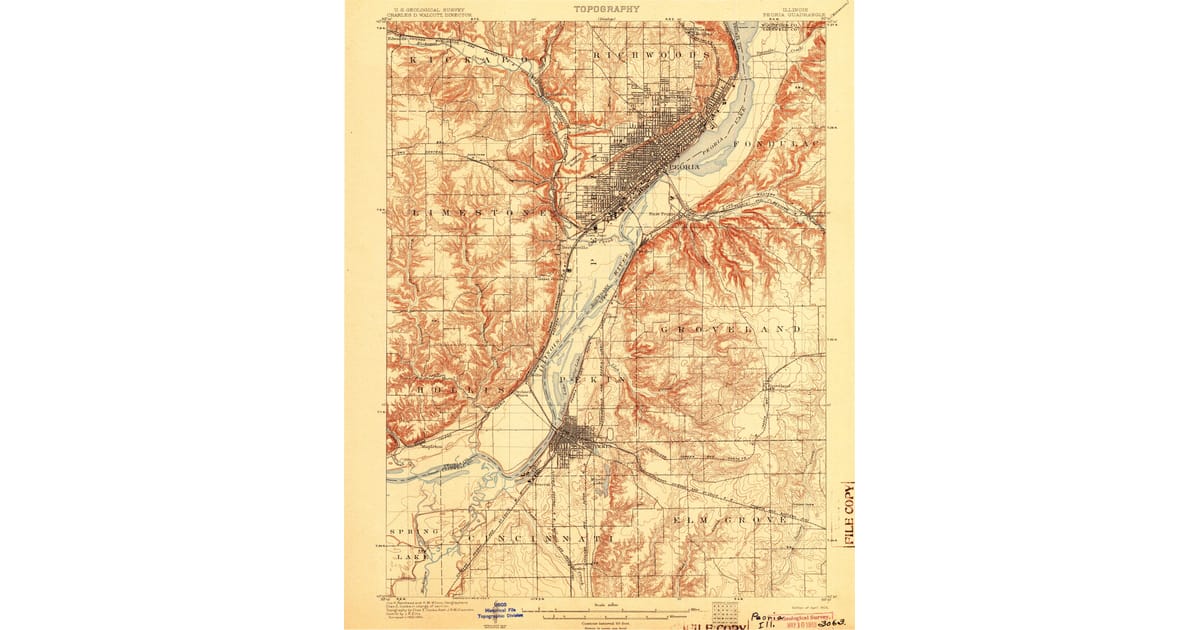 Old Maps of Morton, IL for Hiking & Exploration | Pastmaps