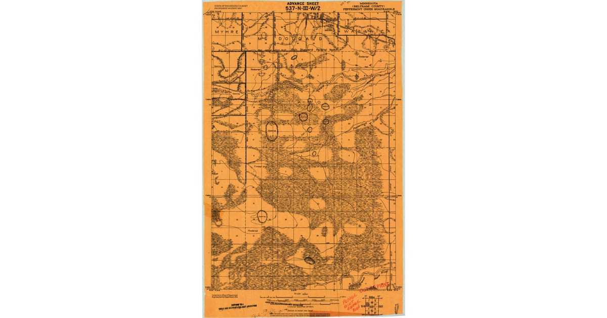 Old Maps of Faunce, MN for Metal Detecting | Pastmaps