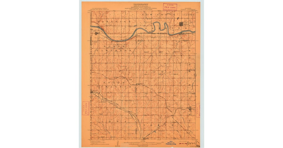 Old Maps of Iconium, OK | Pastmaps