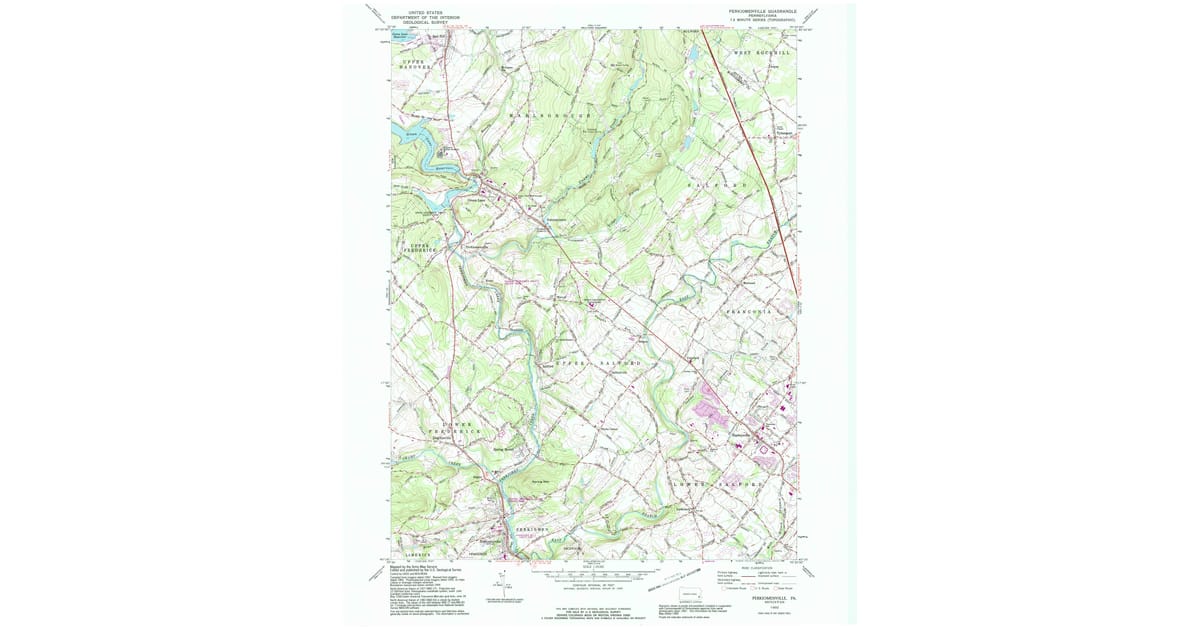 1990s Maps of Skippack Township, PA | Pastmaps