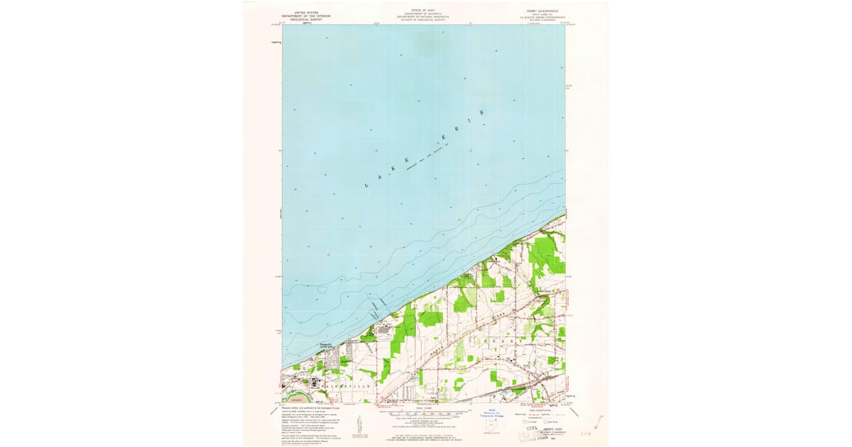 1960 Map of Perry, OH — High-Res | Pastmaps