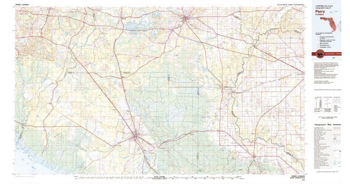 1979 Map of Perry, FL — High-Res | Pastmaps