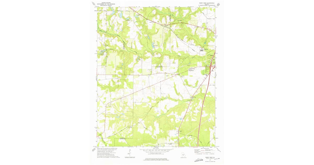 1970s Maps of Kings Crest Subdivision, Houston County | Pastmaps