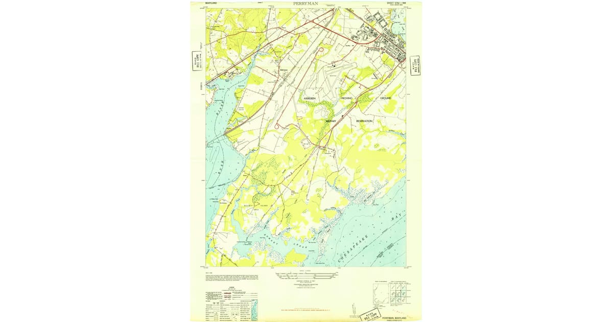 1948 Map of Perryman, MD — High-Res | Pastmaps