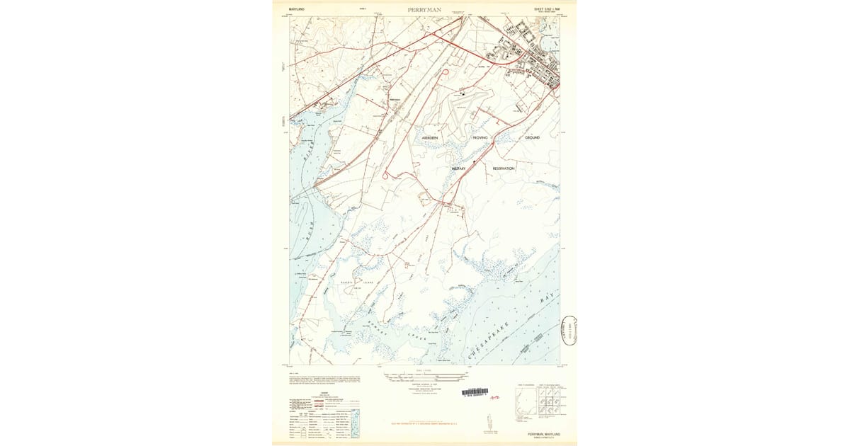 1949 Map of Perryman, MD — High-Res | Pastmaps