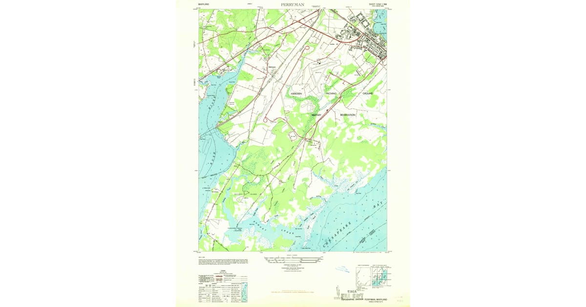 1968 Map of Perryman, MD — High-Res | Pastmaps