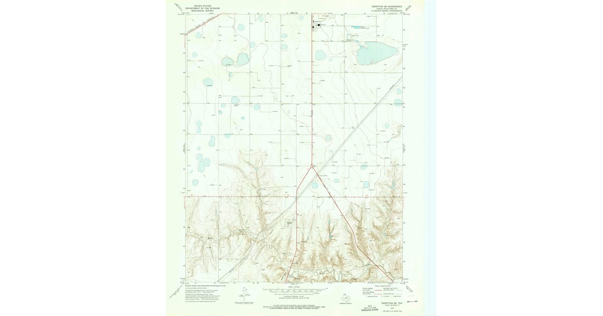 1970s Maps of Perryton, TX | Pastmaps