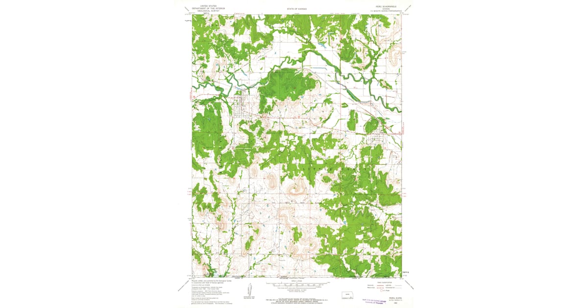 1962 Map of Peru, KS — High-Res | Pastmaps