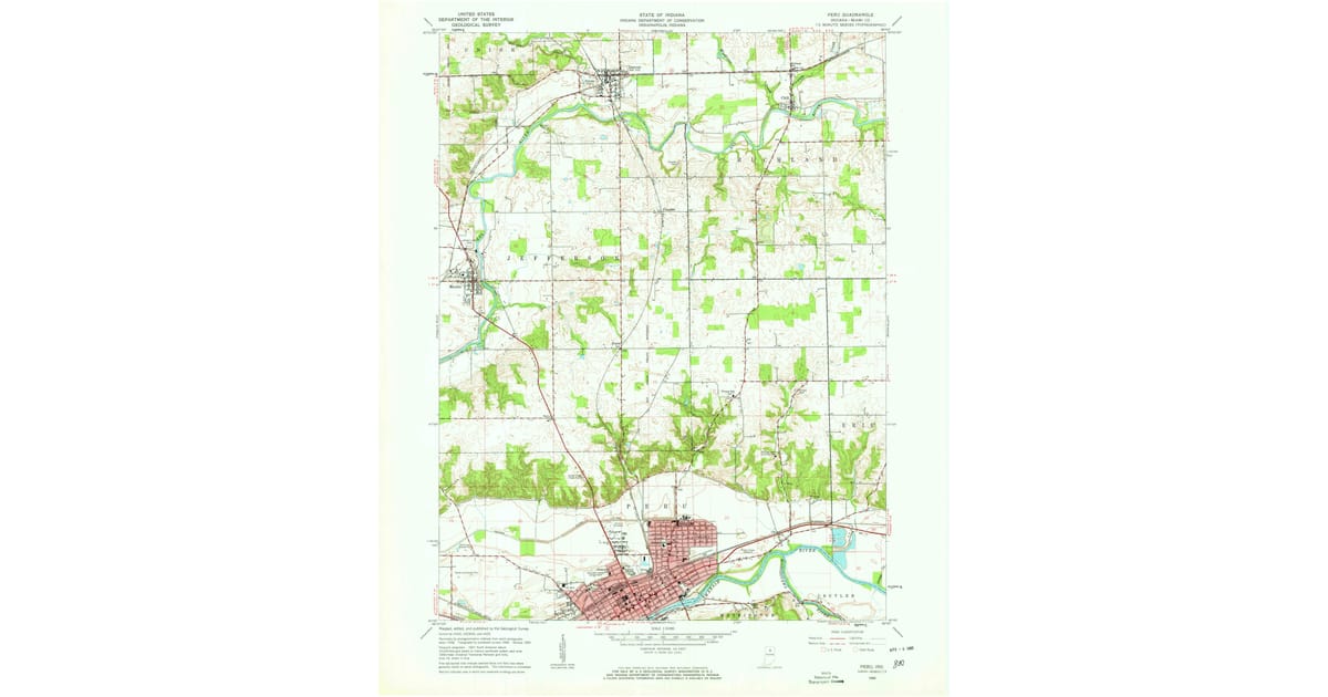 1960s Maps of Miami County, IN | Pastmaps