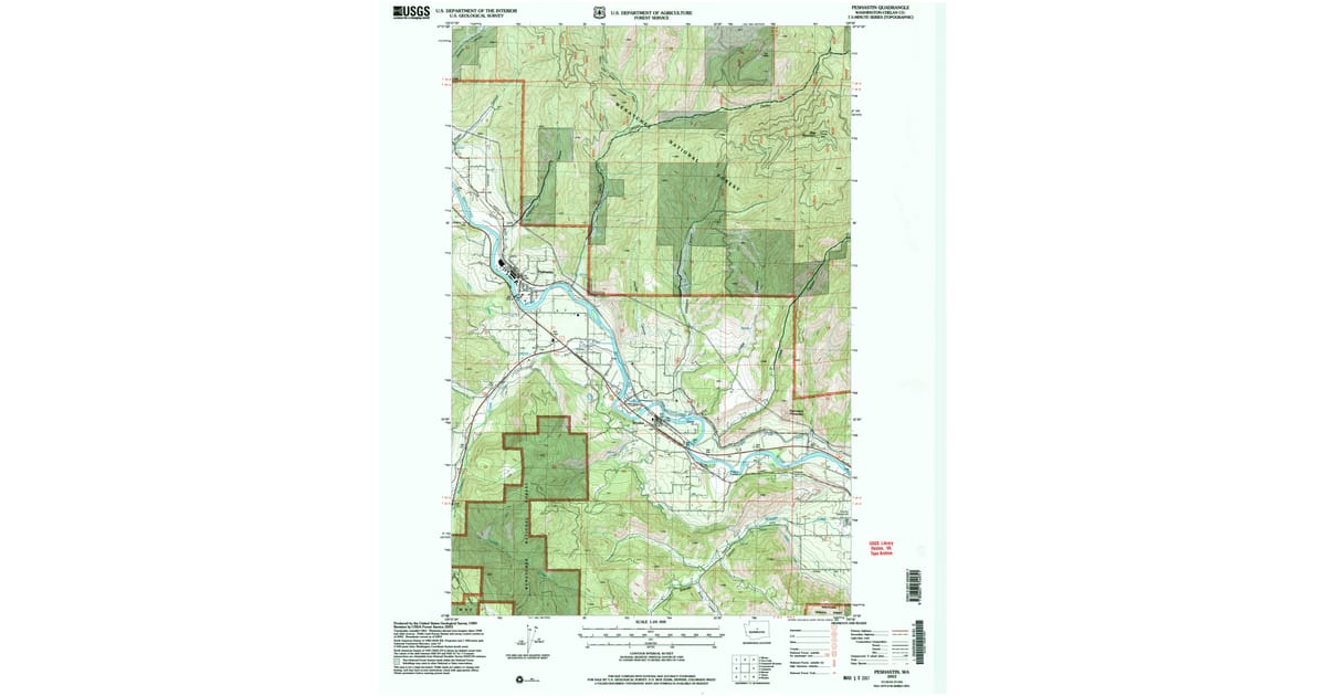 2003 Map of Peshastin, Chelan County, WA — High-Res | Pastmaps