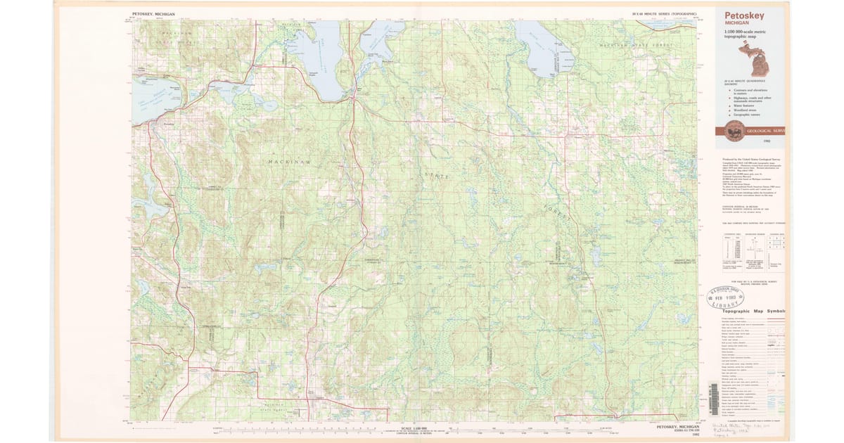 1980s Maps of Otsego County, MI | Pastmaps