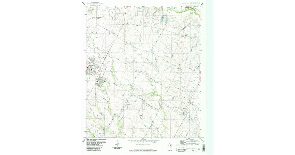 1987 Map of Pflugerville East, Travis County, TX — High-Res | Pastmaps