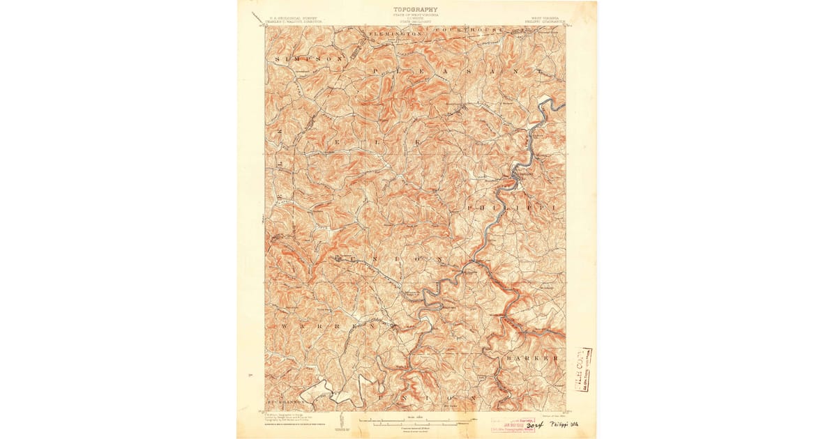 1900s (20th Century) Maps of Teter, WV | Pastmaps