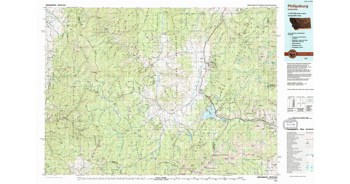1990s Maps of West Valley, MT | Pastmaps