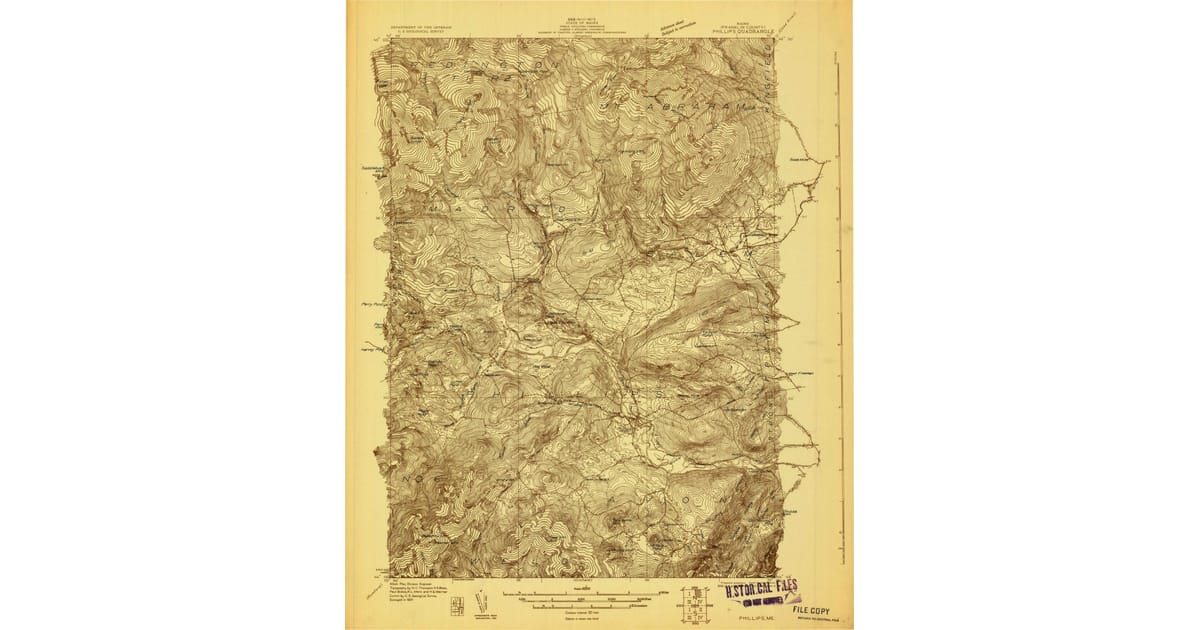 1929 Map of Phillips, Franklin County, ME — High-Res | Pastmaps