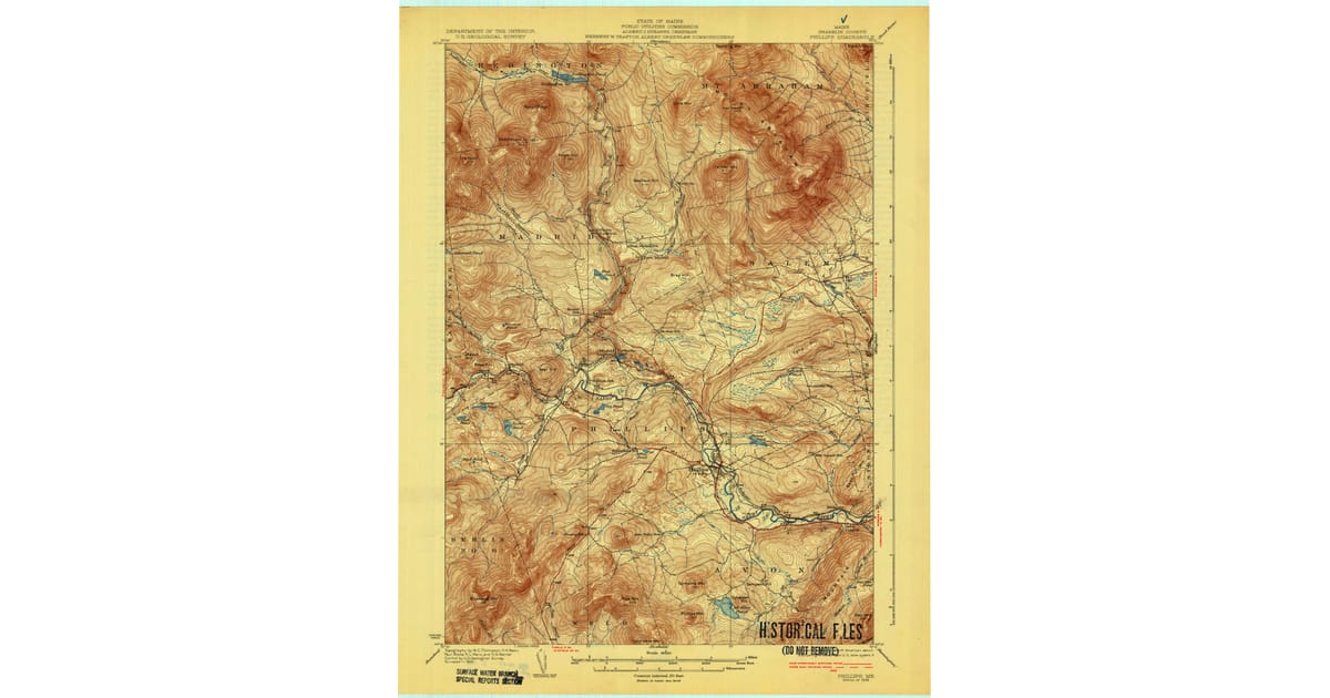 1932 Map of Phillips, Franklin County, ME — High-Res | Pastmaps