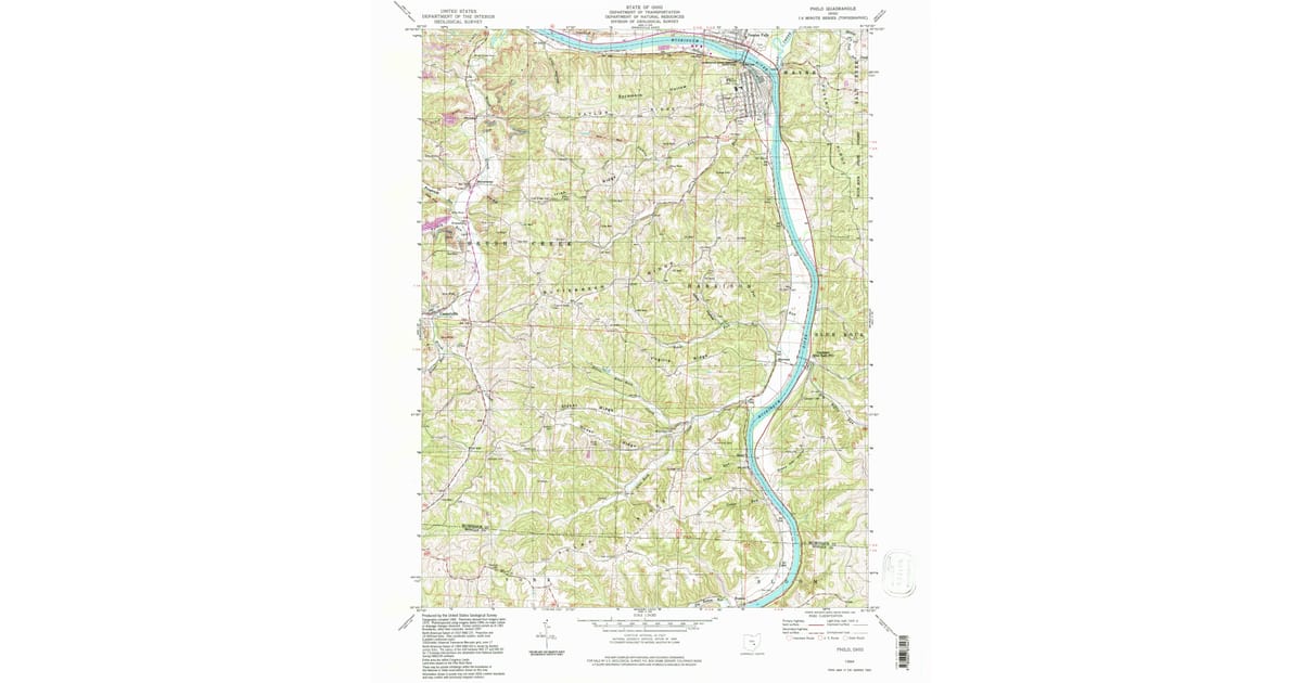 1994 Map of Philo, OH — High-Res | Pastmaps